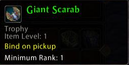 Giant Scarab (Trophy) - RoR Wiki