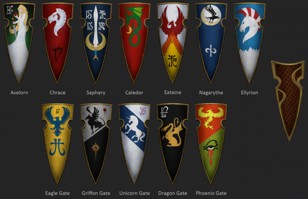 Elf Heraldry Shields - RoR Wiki